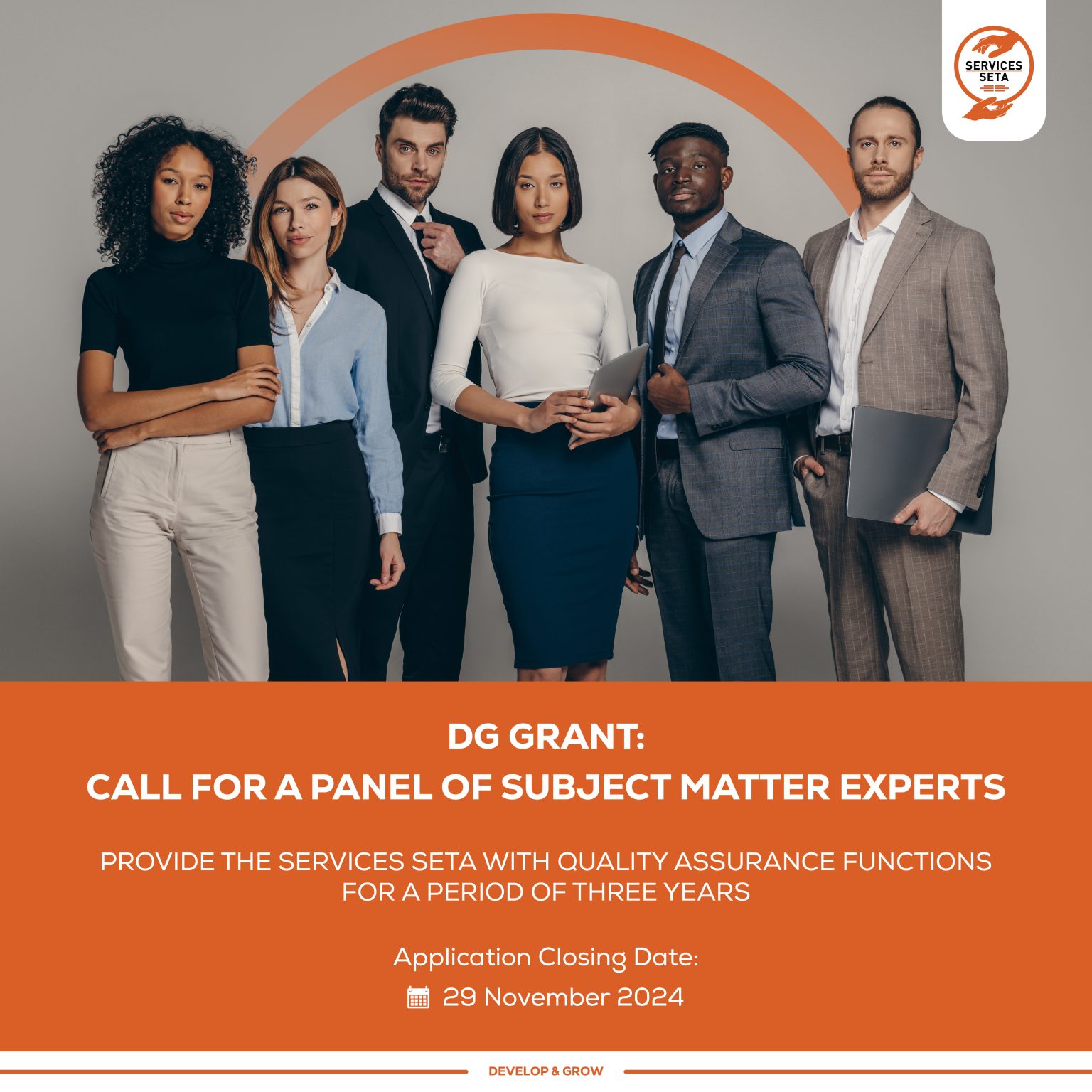 Discretionary Grant: Call for a Panel of Subject Matter Experts – Services SETA Website