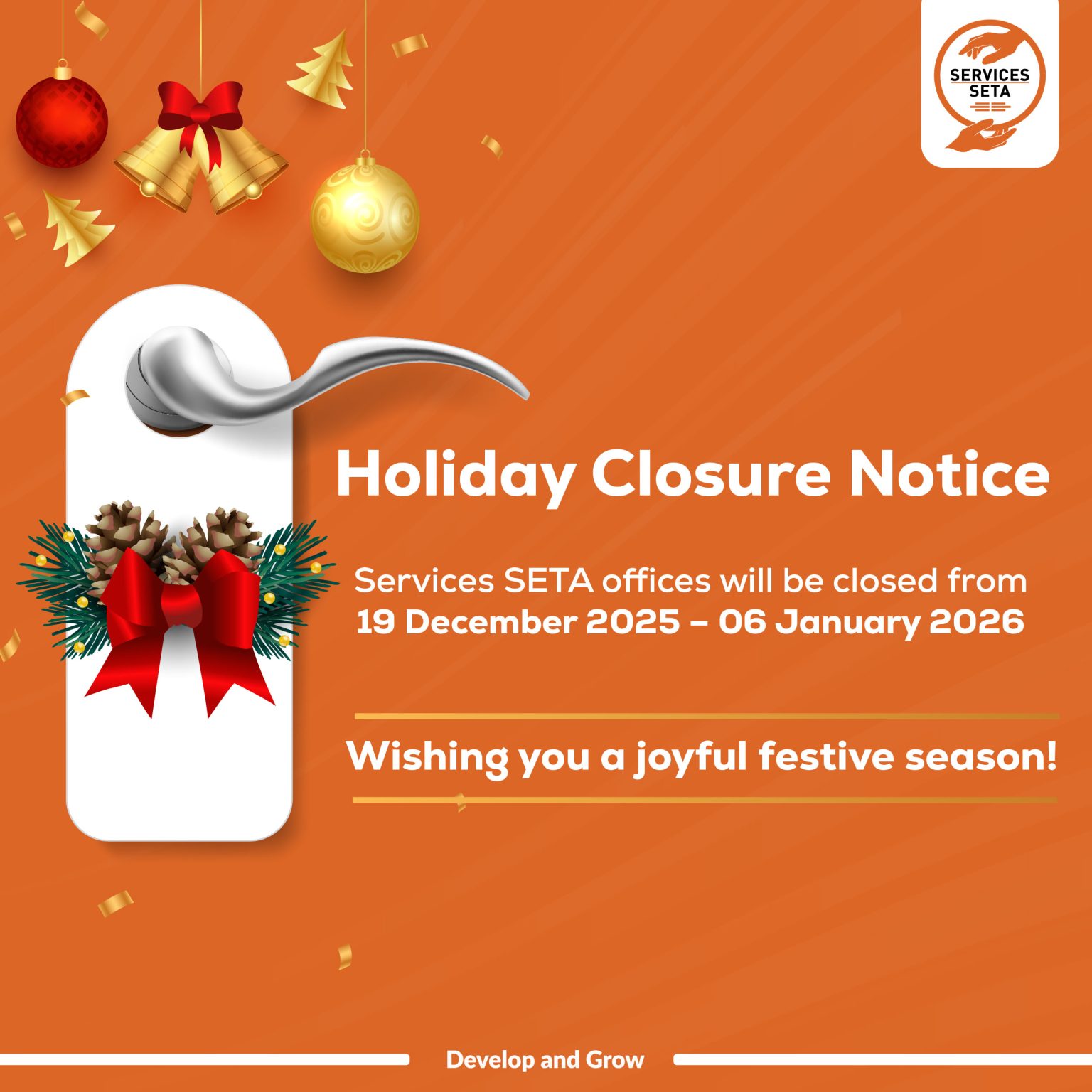 Services SETA Holiday Office Closure – Services SETA Website